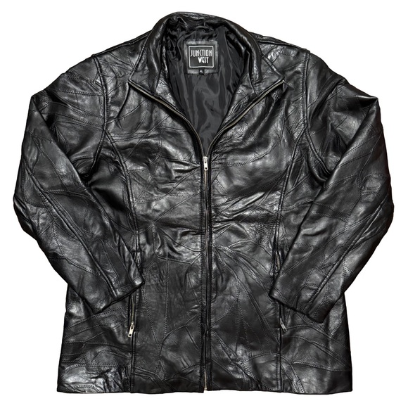 Junction West | Jackets & Coats | Junction West Black Leather Bomber ...